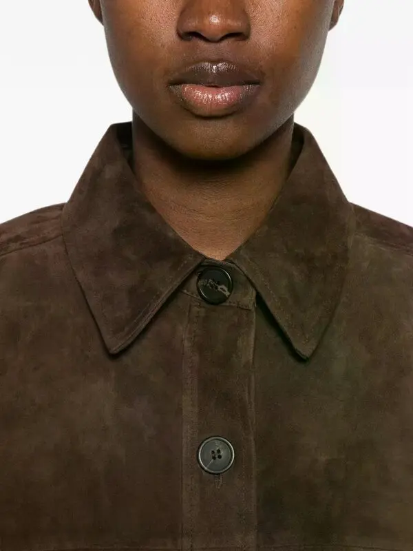 ARMA Suede Button-up Coat