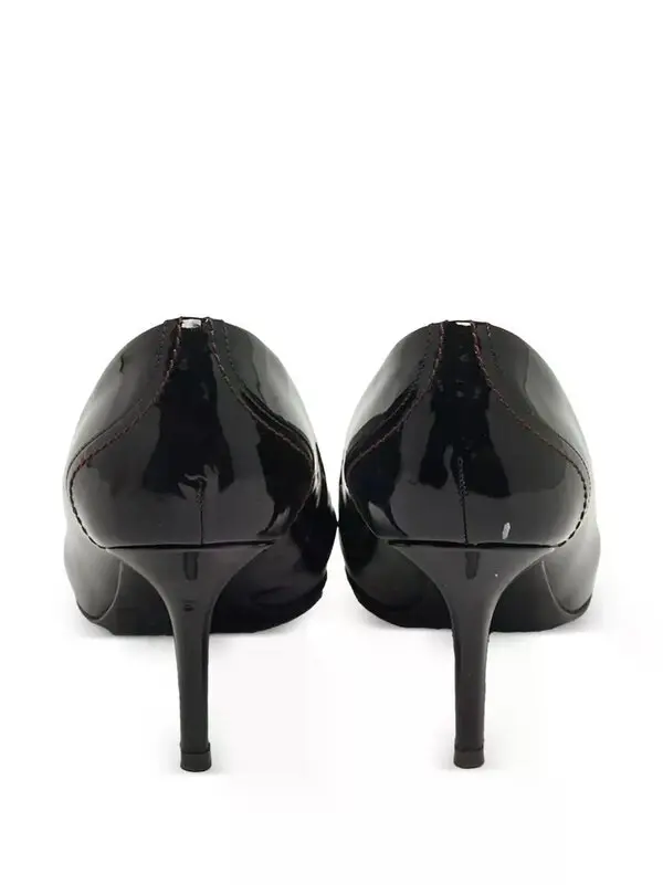 LOUIS VUITTON Patent Leather Logo-plaque Pumps