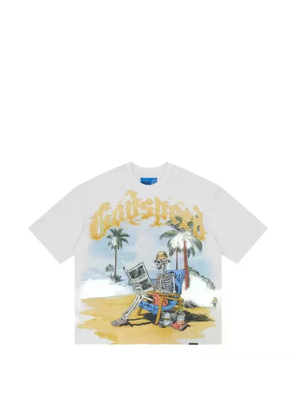 GODSPEED Skeleton Beach Ii Graphic-print T-shirt