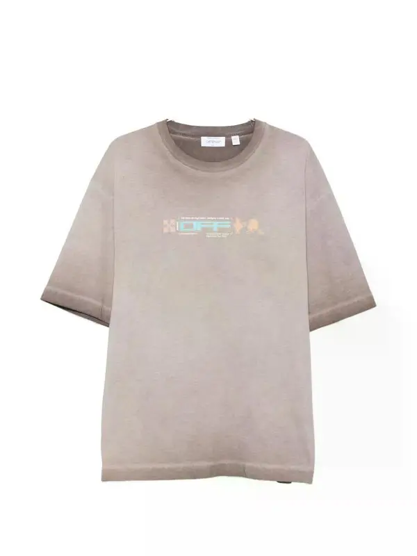 Off-White Arrows-print T-shirt - Brown