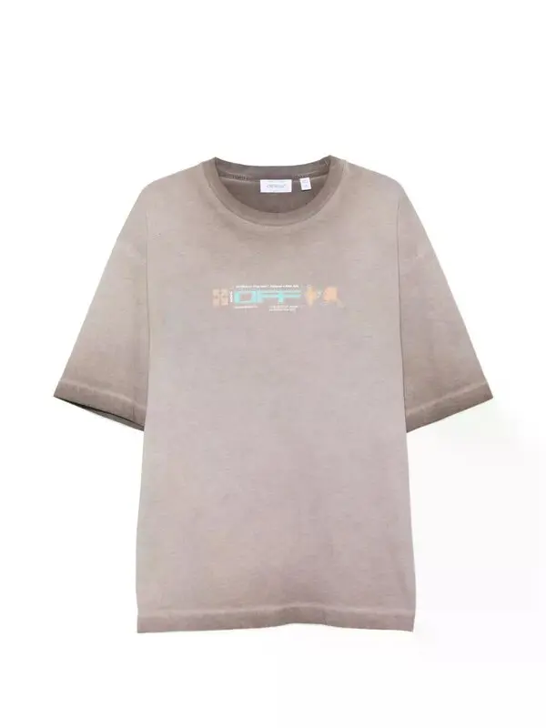 Off-White Arrows-print T-shirt - Brown