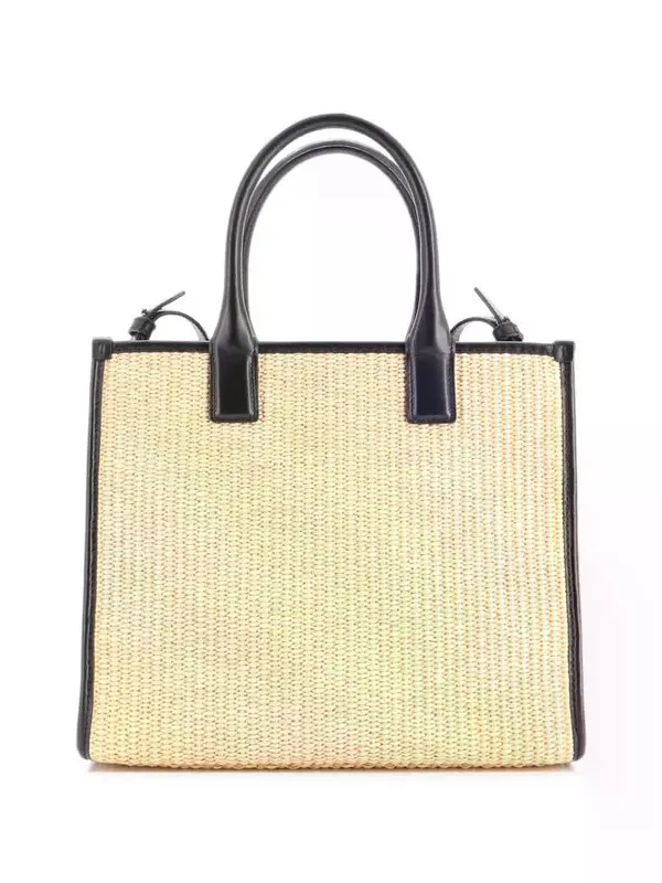 Versace La Vacanza Medusa Logo Raffia Small Tote Bag