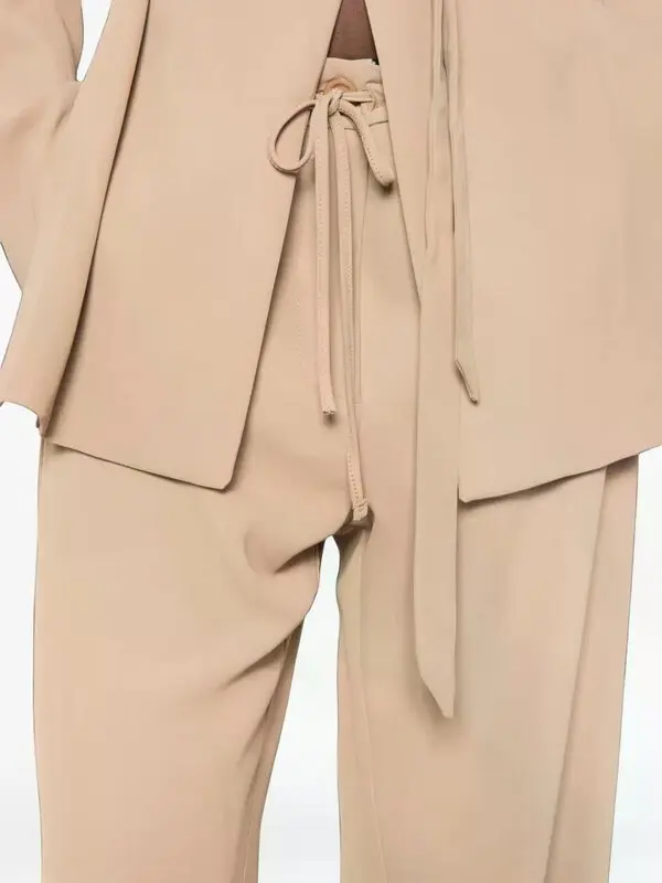 Imperial Drawstring Wide-leg Trousers