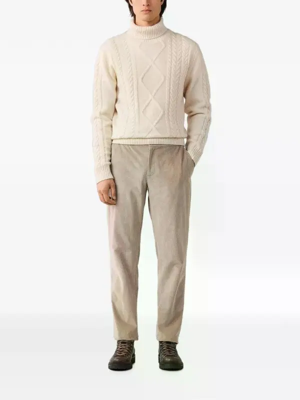 HACKETT LONDON Argyle Cable-knit Knit