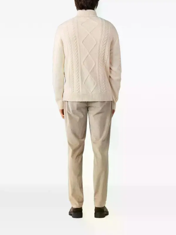 HACKETT LONDON Argyle Cable-knit Knit
