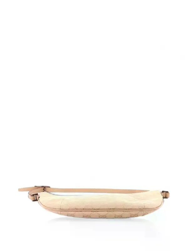 Gucci Monogram Canvas Small Hobo Shoulder Bag - Neutrals