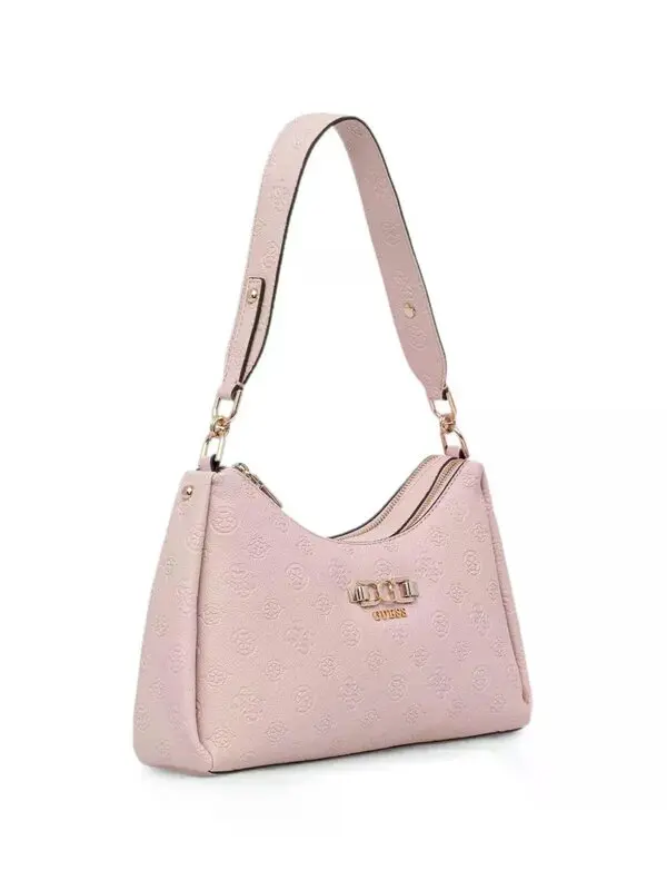 Guess Monogram Debossed Logo Plaque Tote Bag