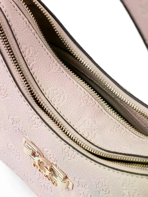 Guess Monogram Debossed Logo Plaque Tote Bag
