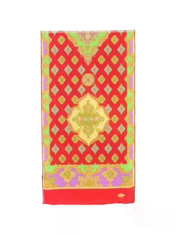 Versace 2000s Baroque-print Scarf