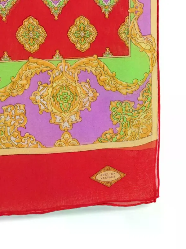 Versace 2000s Baroque-print Scarf