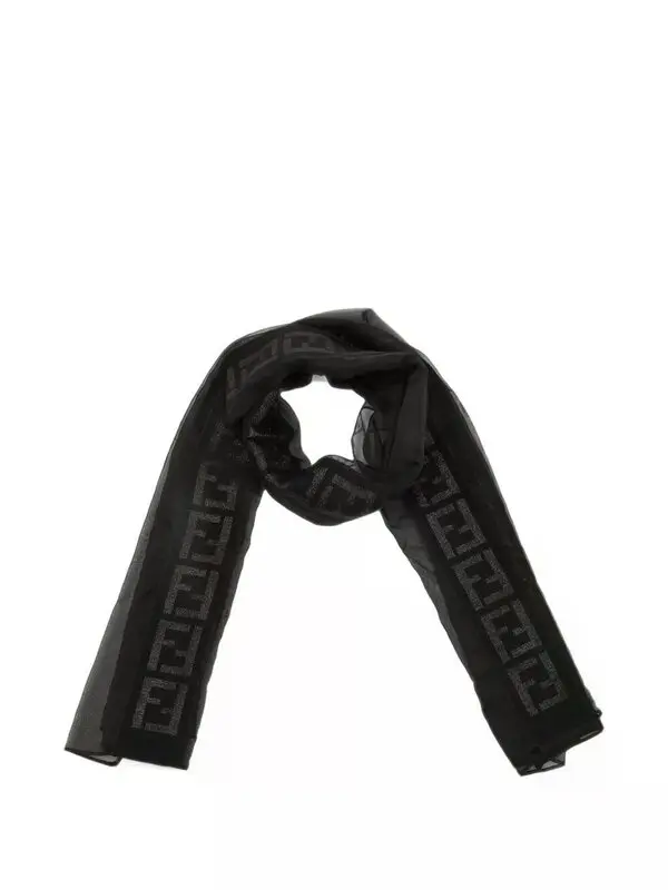 Fendi Ff Monogram Sheer Scarf
