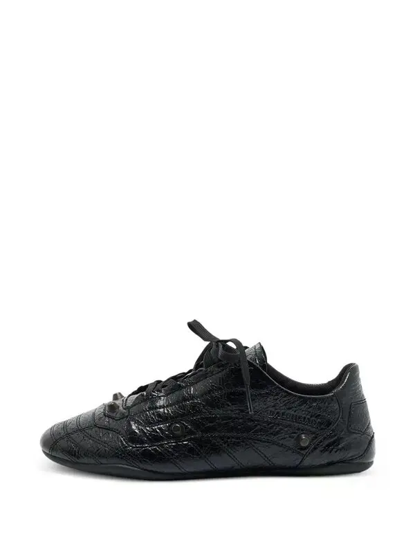 Balenciaga City Leather Sneakers - Black