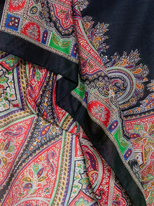 Saint Laurent 1990s Paisley-print Scarf