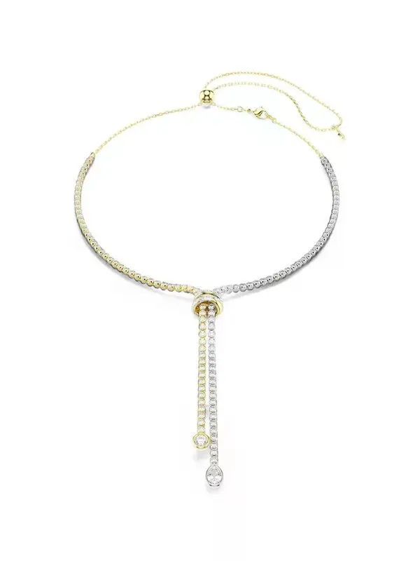 SWAROVSKI Y Hyperbola Crystal-embellished Necklace - Gold