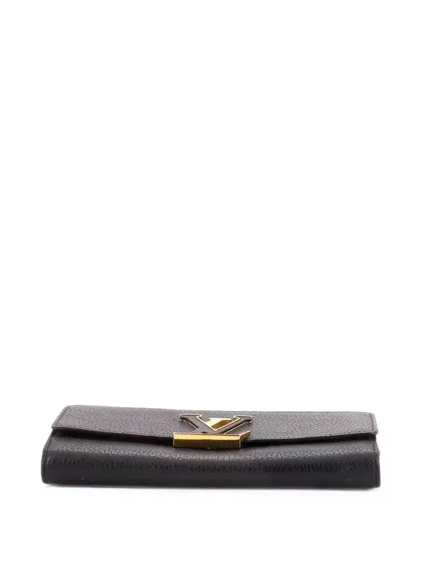 LOUIS VUITTON Capucines Wallet Leather Small Wallets