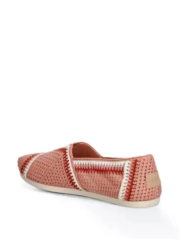 Toms Alpargata Crochet-knit Striped Espadrilles