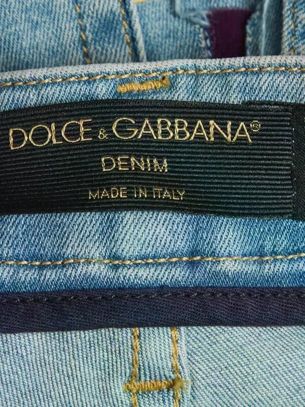 Dolce & Gabbana Ribbon Audrey Velvet Jeans