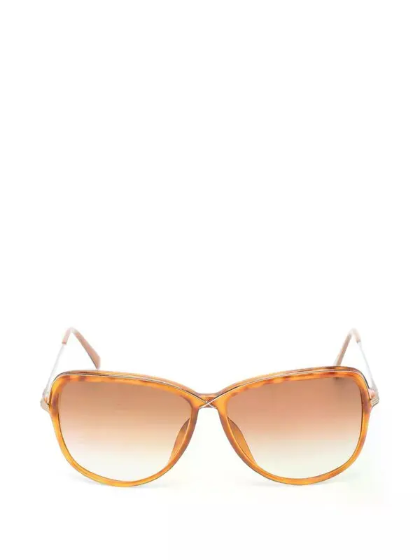 Dior 1980s Tortoiseshell-effect Sunglasses