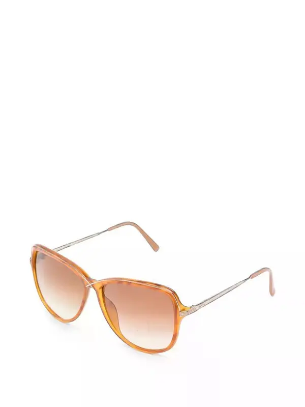 Dior 1980s Tortoiseshell-effect Sunglasses