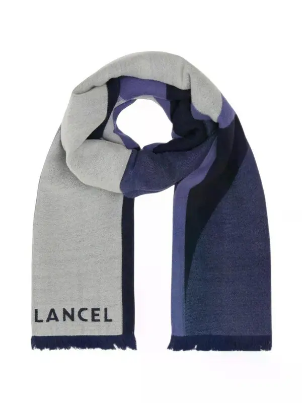 LANCEL Geometric Jacquard Scarf