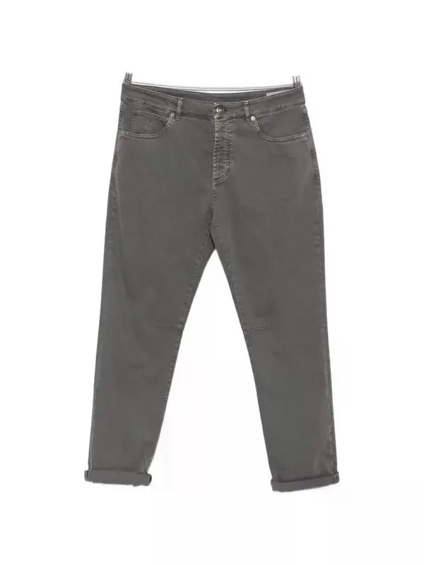 Brunello Cucinelli Straight-leg Five-pocket Jeans - Grey