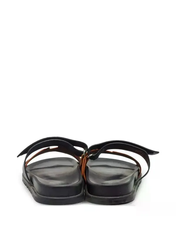 Hermès Chypre Touch-strap Sandals - Brown