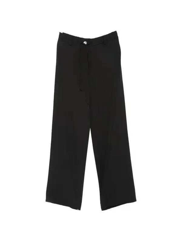 Imperial Drawstring Wide-leg Trousers