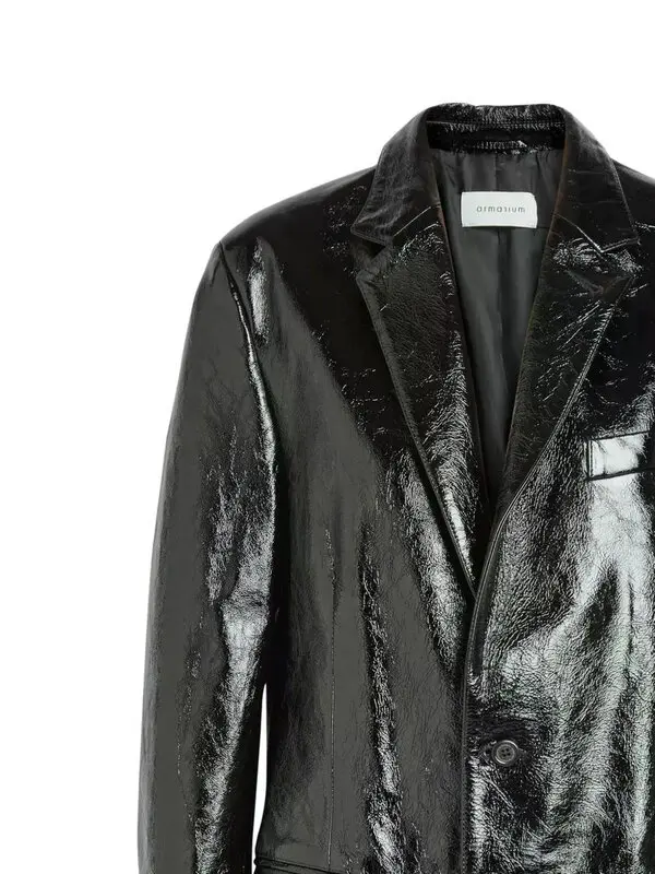 ARMARIUM Noah Glossed Leather Jacket