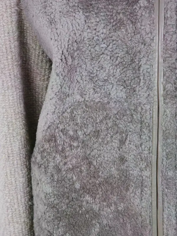 Fabiana Filippi Shearling Textured Bouclé Knit Hooded Jacket