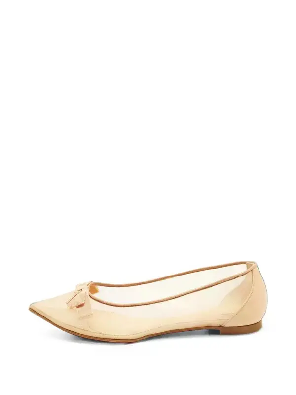 CHRISTIAN LOUBOUTIN Follies Bow Ballet Flats - Neutrals