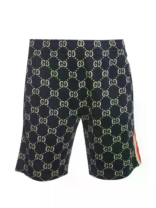 Gucci Gg Jacquard Web-stripe Shorts