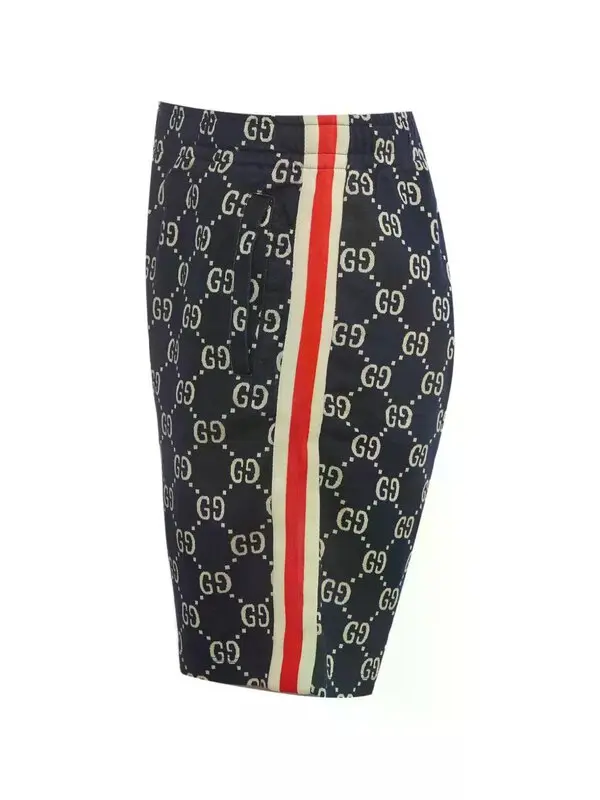 Gucci Gg Jacquard Web-stripe Shorts