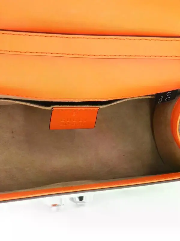 Gucci Sylvie Top Handle Bag Leather Mini Satchel