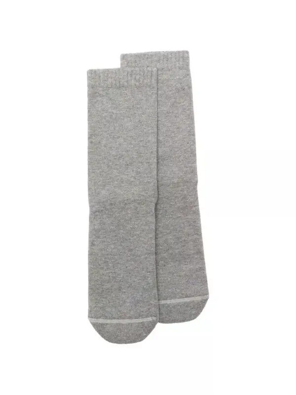 GOLDEN GOOSE Star-print Ribbed Socks - Grey