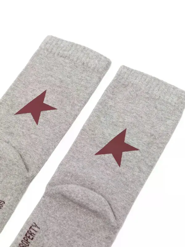 GOLDEN GOOSE Star-print Ribbed Socks