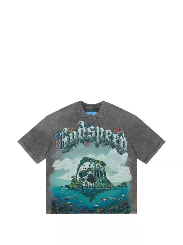 GODSPEED Graphic-print Washed T-shirt