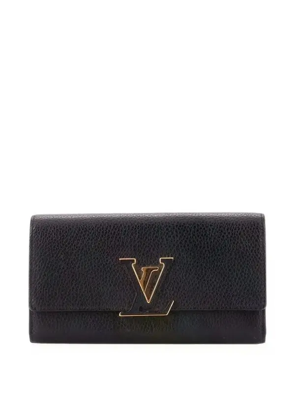 LOUIS VUITTON Capucines Wallet Leather Small Wallets