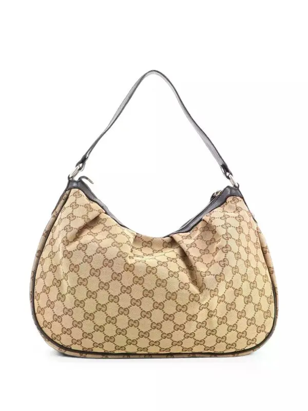 Gucci Sukey Gg Canvas With Leather Medium Hobo Bag