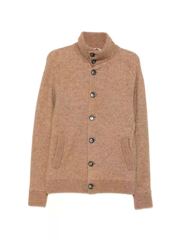 Herno Button-fastening High-neck Cardigan