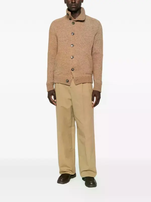 Herno Button-fastening High-neck Cardigan