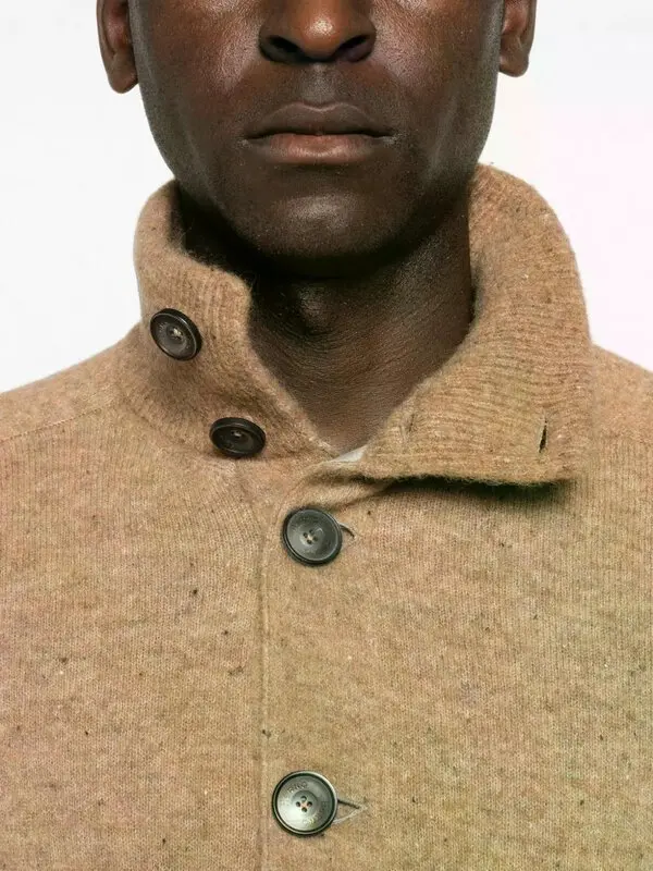 Herno Button-fastening High-neck Cardigan
