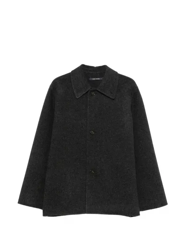 Sofie D'hoore Cousin Melange-effect Single-breasted Coat