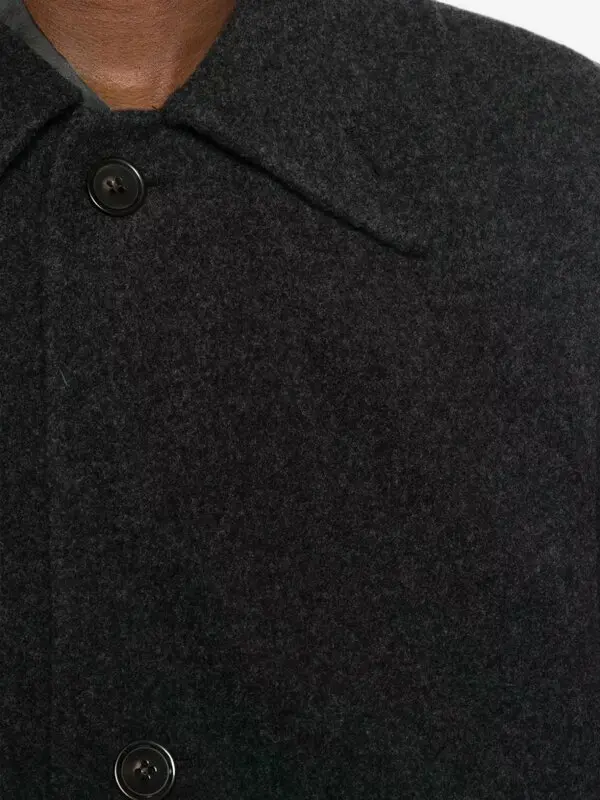 Sofie D'hoore Cousin Melange-effect Single-breasted Coat