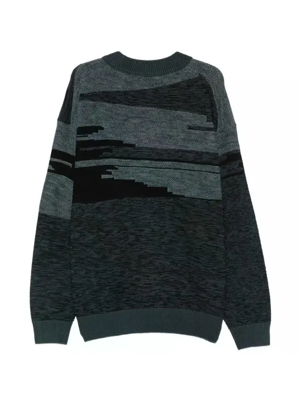 BOSS Intarsia-knit Crew-neck Sweater