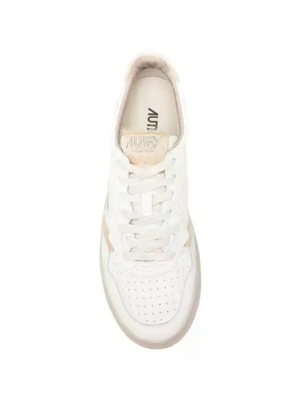 AUTRY Medalist Pony-hair Leather Sneakers