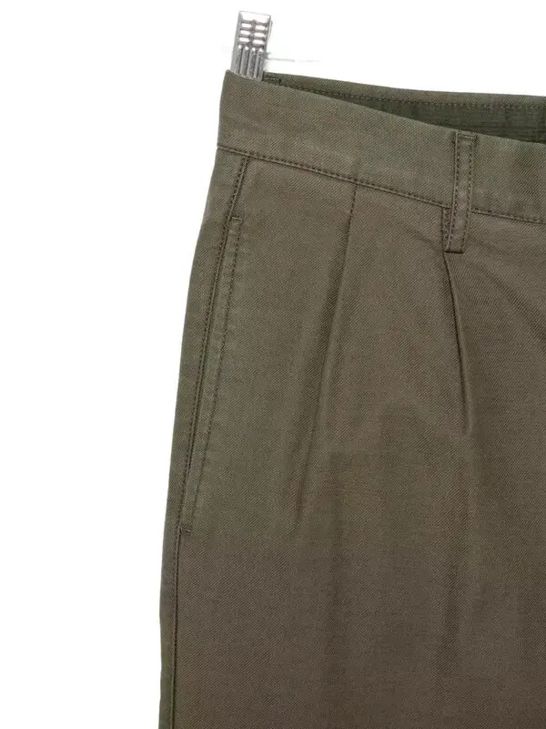 Aspesi Slim Banana Pleated Straight-leg Trousers