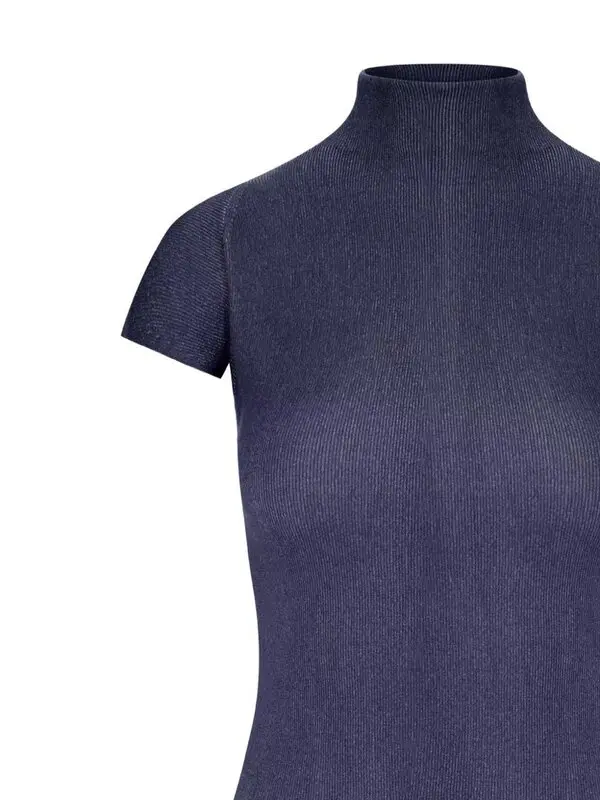 Giorgio Armani Ribbed-knit Short-sleeve Sweater