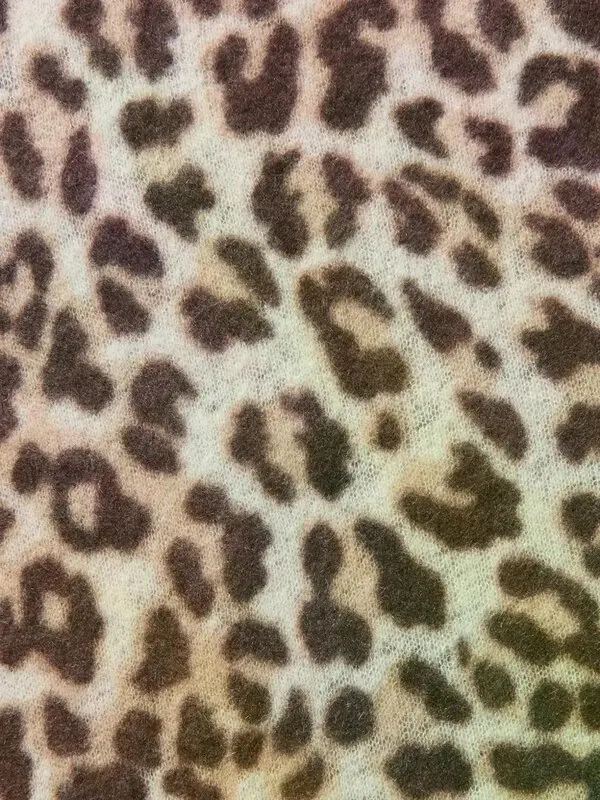 HIMALAYA CLOTHING Leopard-print Triangular Scarf