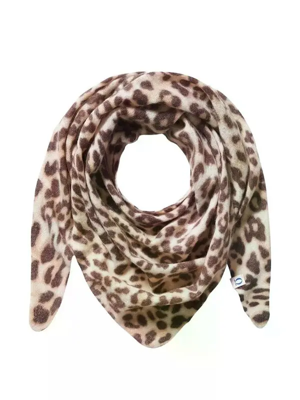 HIMALAYA CLOTHING Leopard-print Triangular Scarf - Neutrals