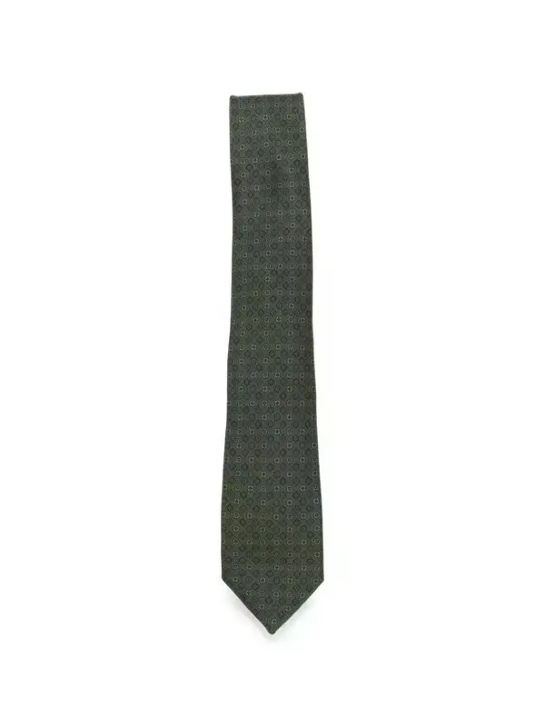 FERRAGAMO Geometric-print Tie